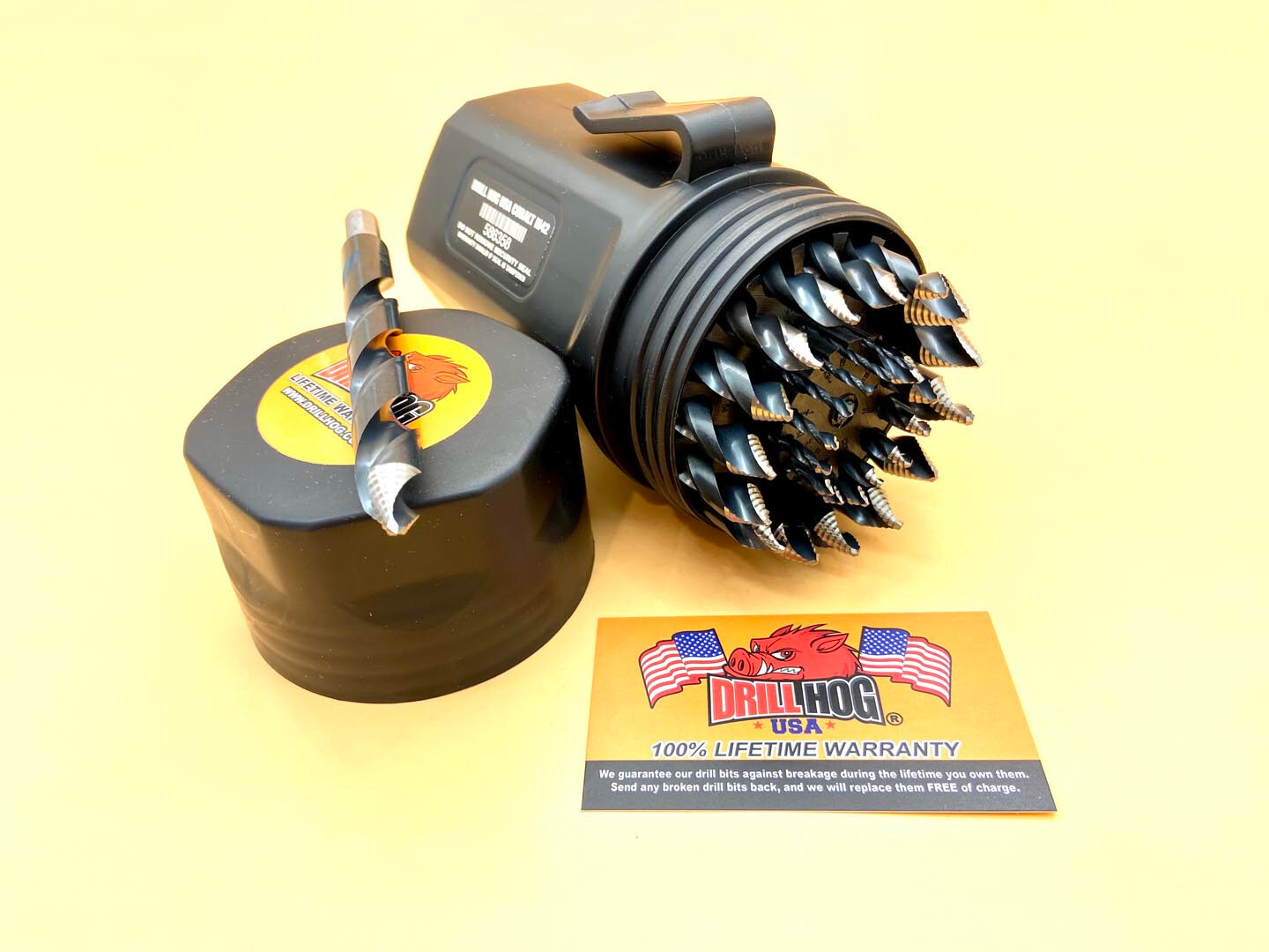Drill Hog® 29 Pc TURBO TIP Premium Cobalt M42 Drill Bit Set Lifetime ...