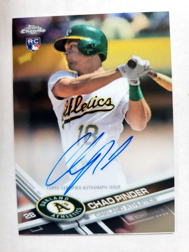 Chad Pinder 2017 Topps Chrome Auto RC #RA-CP Athletics | eBay