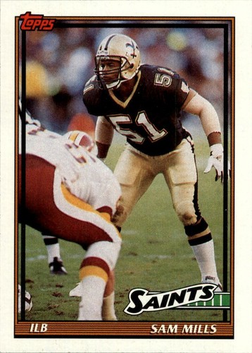 1991 Topps NFL Sam Mills #318 | eBay
