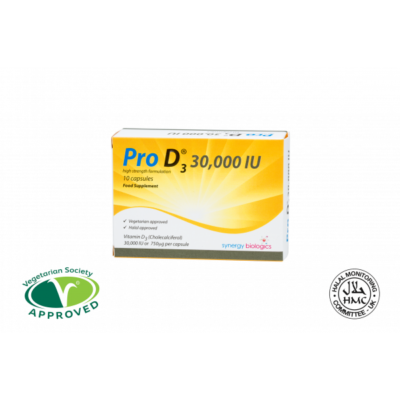 Pro D3 Vitamin D3 30000IU Capsules x 10 Colecalciferol Supplement Halal ...