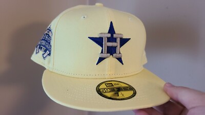 Exclusive Houston Astros 7 1/2 Fitted Hat Canary Yellow Gray UV 100% ...