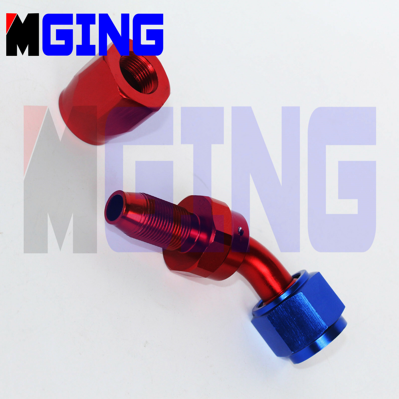 6an an6 6 Stainless Nylon Steel Braid Oil Fuel Line Hose End Fittings ...