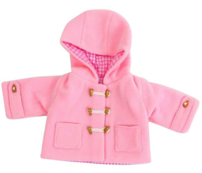 PINK DUFFLE COAT FOR 12-14 INCH MY 1ST BABY ANNABELL, MY LITTLE BABY ...