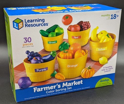 Learning Resources Farmers Market Color Sorting Set 30 pc Educational ...
