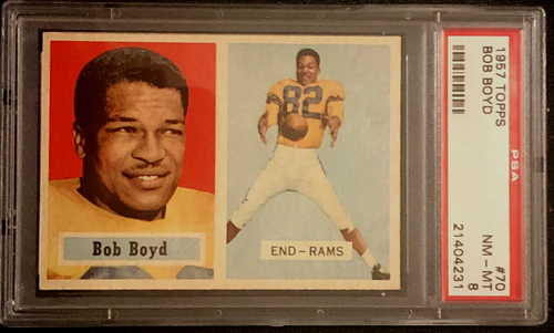 1957 Topps Football #70 Bob Boyd PSA 8 | eBay