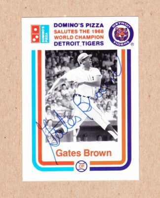 Gates Brown signed 1988 Domino's Pizza card -Detroit Tigers (Dec) | eBay