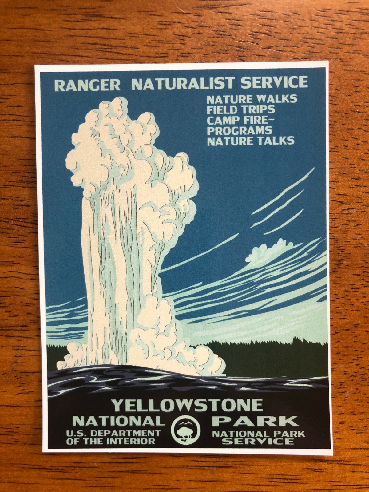 (2) Yellowstone US National Park Old Faithful Geyser 3" x 4" UV Decal ...