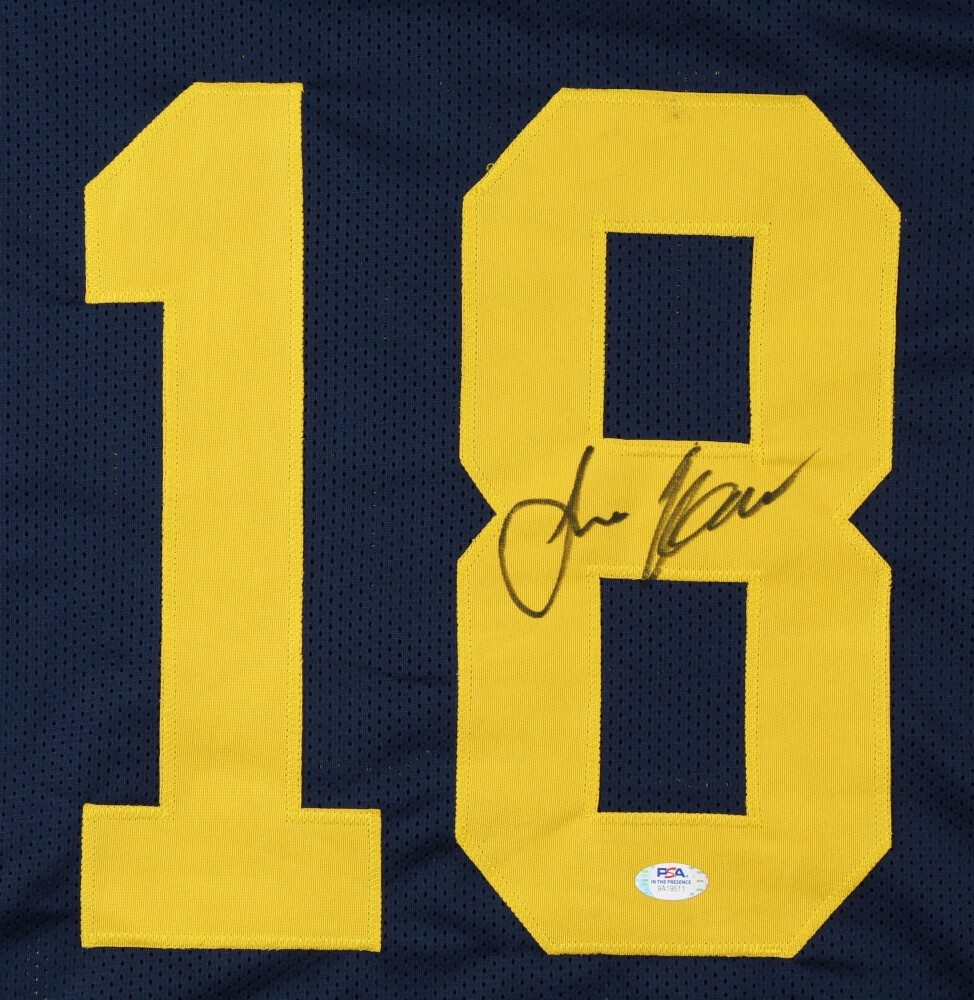 Amani Toomer Signed Michigan Wolverines Jersey (PSA COA) New York Giant ...