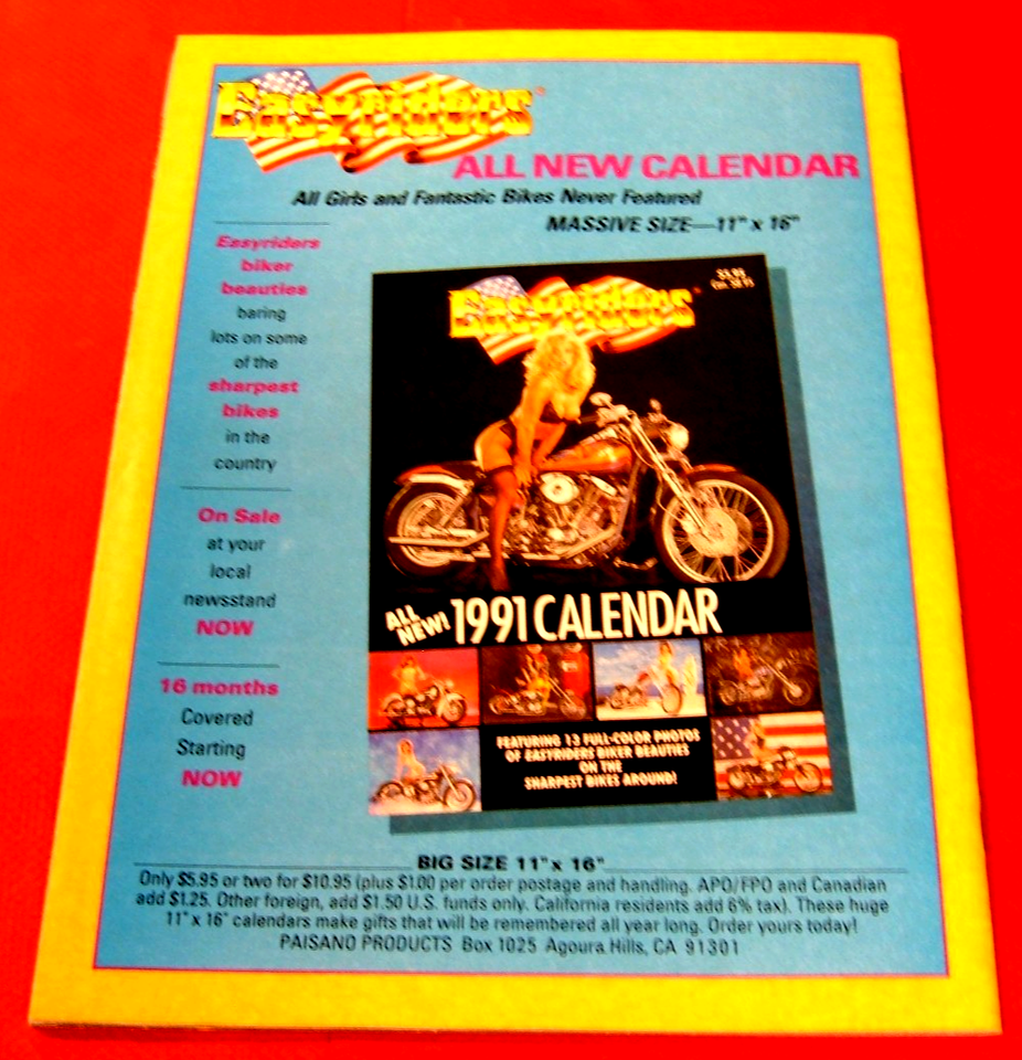 IN THE WIND January 1991, complete vintage Motorcycle/Biker magazine ...