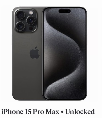 Apple iPhone 15 pro max Black Titanium, Unlocked, Excellent, Open Box ...