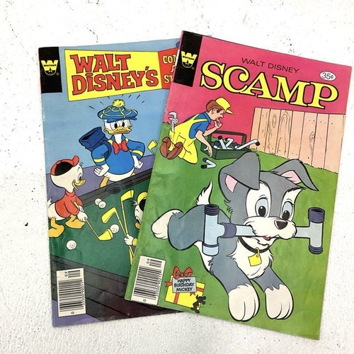 Whitman Illustrated Walt Disney Comic Book Bundle Comics Stories Scamp ...