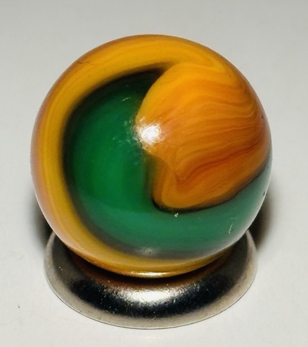 Akro Agate Co Tri-Color Special Blended Corkscrew Marble .63” In Mint ...
