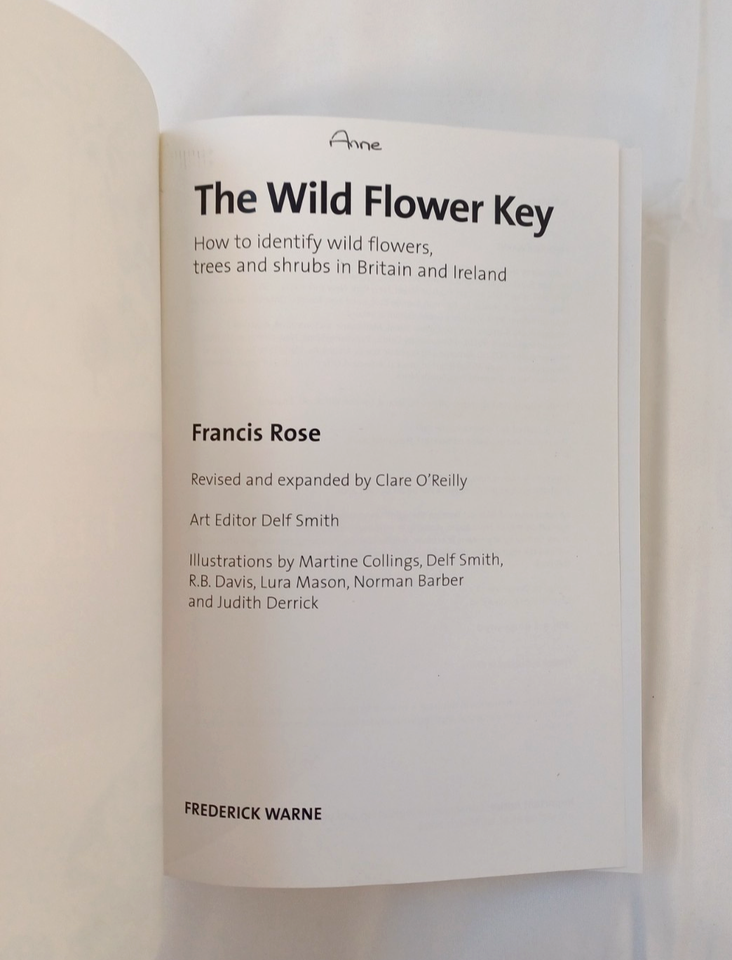 The Wild Flower Key by Francis Rose Warne 2015 Revised Expanded PBK ed ...