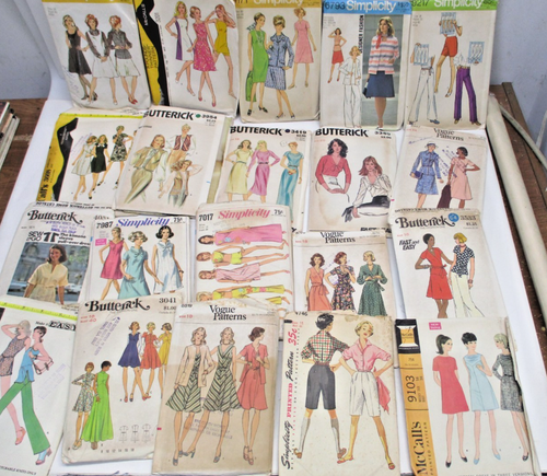 70's-80's Lot 60+ PATTERNS Simplicity VOGUE McCalls BUTTERICK Magazines ...