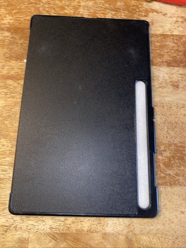 New Folio Style Clear Black Tablet Case 9 X 13 Inches Open Box Magnetic ...