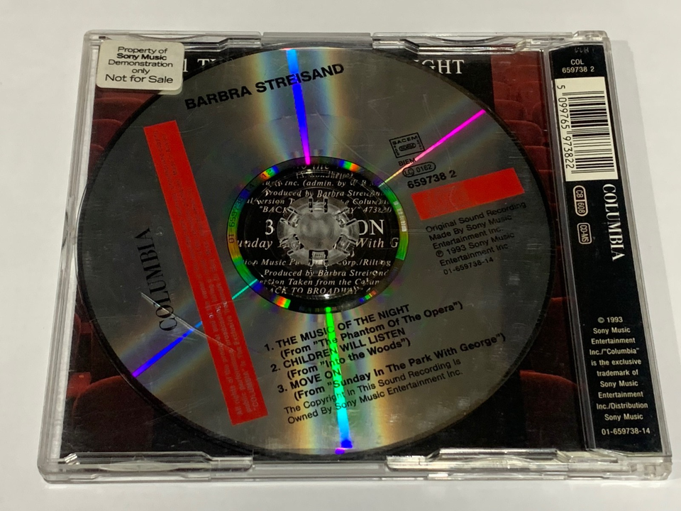 BARBRA STREISAND & MICHAEL CRAWFORD The Music Of The Night CD Single ...