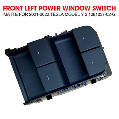 For 2021-2022 Tesla Model Y 3 Front left Power Window Switch Matte ...