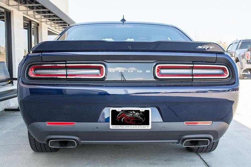 2015-2023 DODGE CHALLENGER 4pcs Kit Polished Stainless Steel Tail Light ...