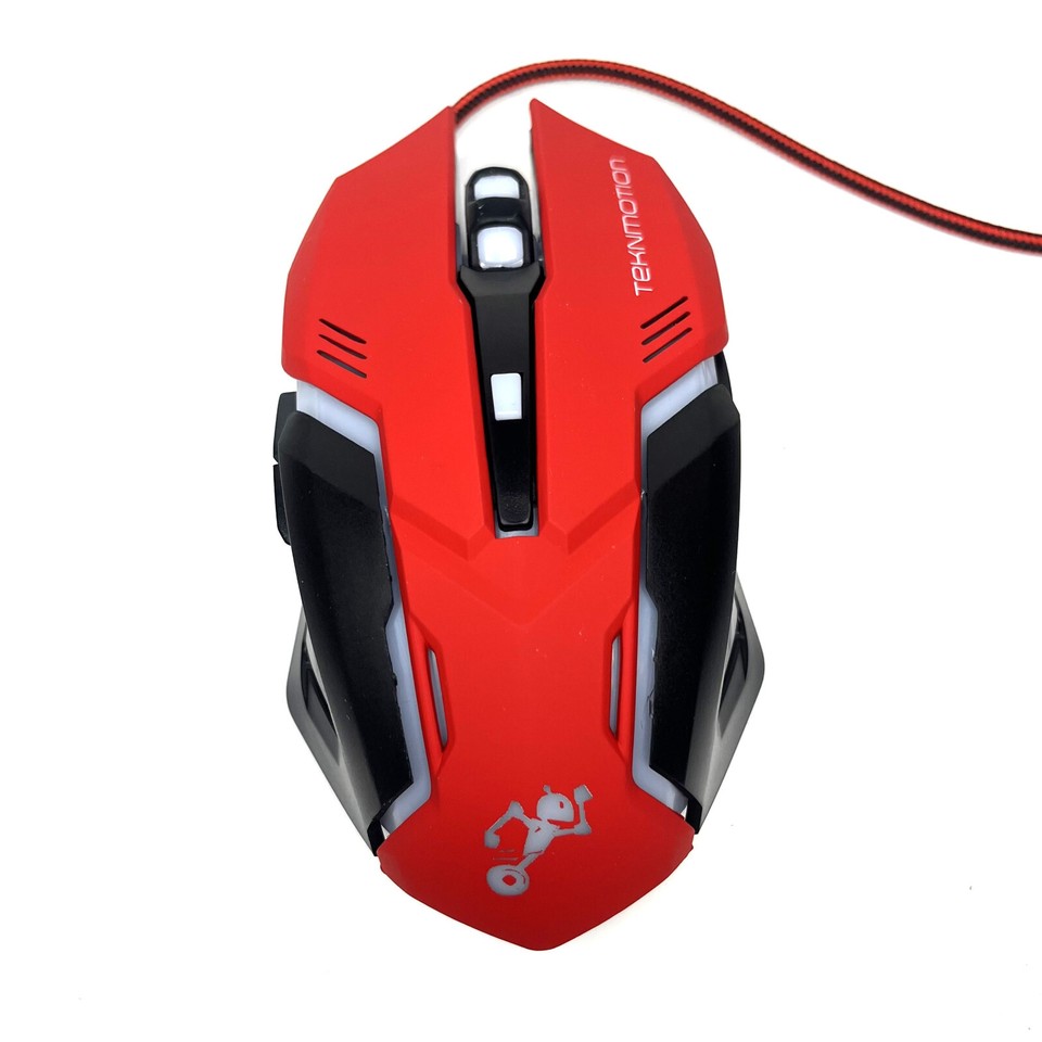 🔥TekNmotion GAMING MOUSE Nibiru 3600 DPI Laser RGB Backlit USB Wired ...