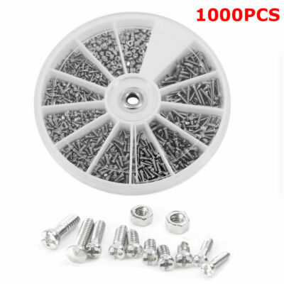 1000 Pcs Set Stainless Steel Nuts Bolts small Screws Kits Assorted ...