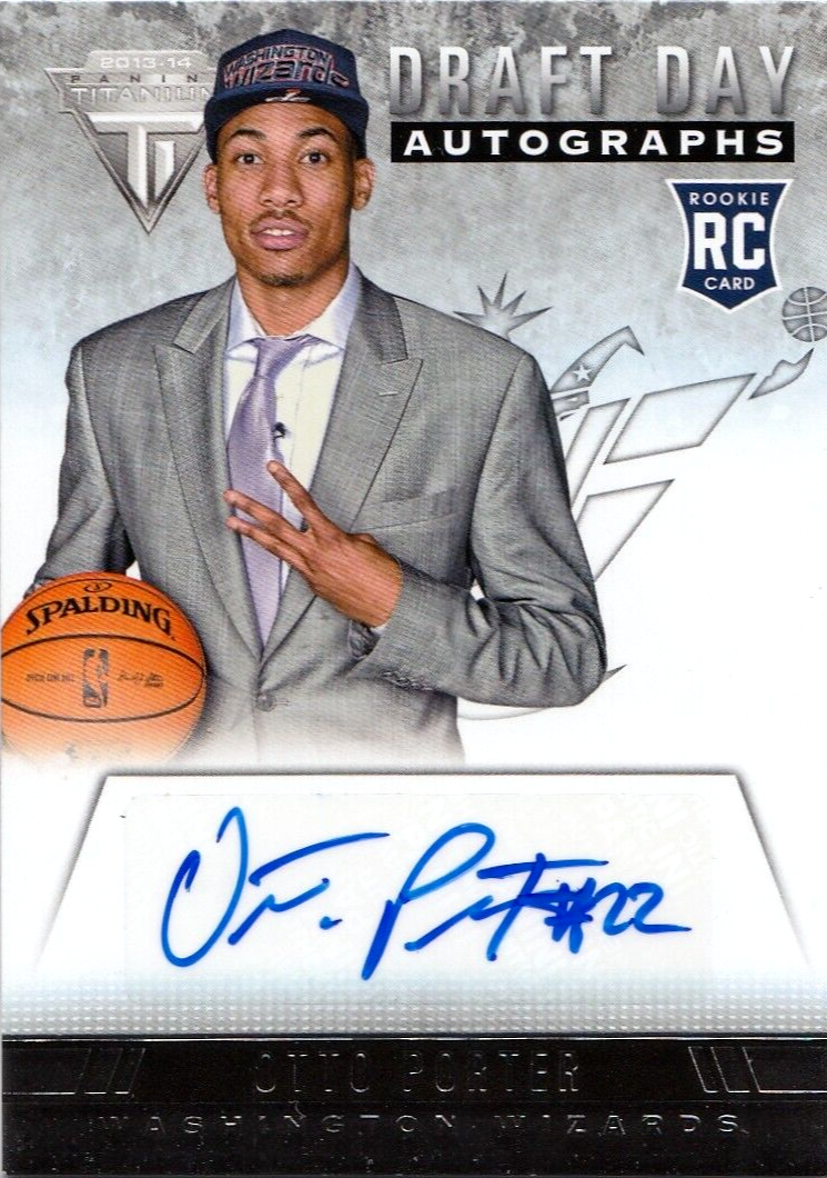 2013-14 Panini Titanium Otto Porter Draft Day Autographs RC Rookie card ...