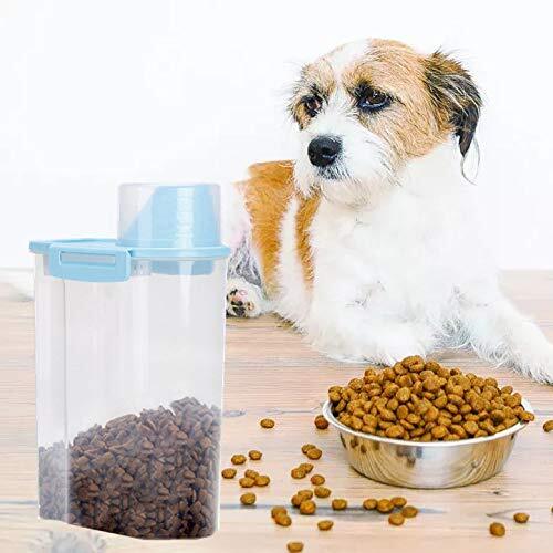 Pet Food Storage Container with Graduated Cup and Seal Buckles Food ...