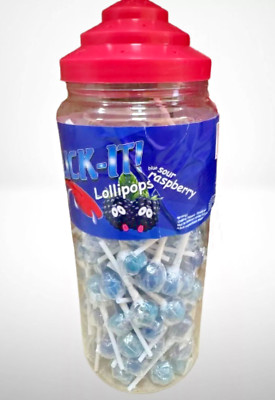 Wow Lick It Sour Blue Raspberry Lollies - Pack of 150 x 7 gr Halal | eBay