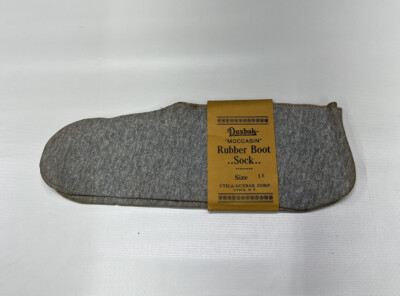 Vintage WW2 Duxbak Moccasin Rubber Boot Sock NEW Old stock size 11 | eBay