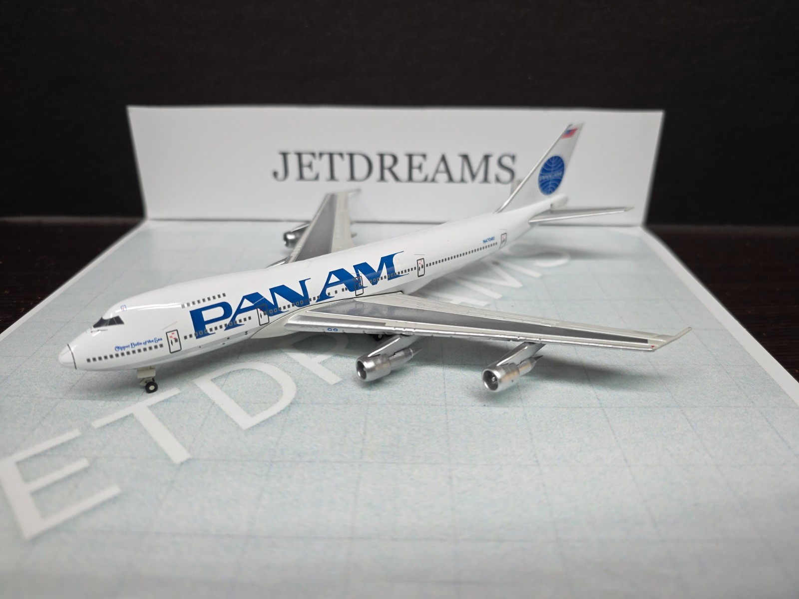 1/400 PAN AM WORLD AIRWAYS BOEING 747-100 BILLBOARD COLORS N4704U ...
