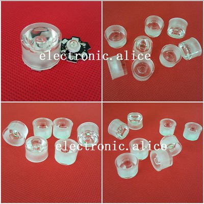 15 30 60 90 120 Degree Waterproof led Lens for 1W 3W 5W Hight Power LED ...