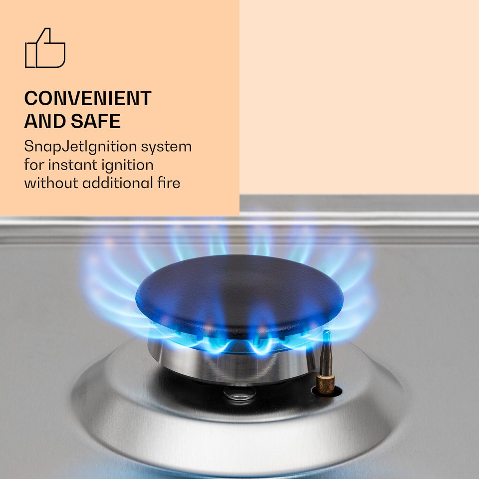 Gas Hob 90 cm 5 Burner Ring Glass Ceramic Gas Cooker Hob Gas Burner Hob ...