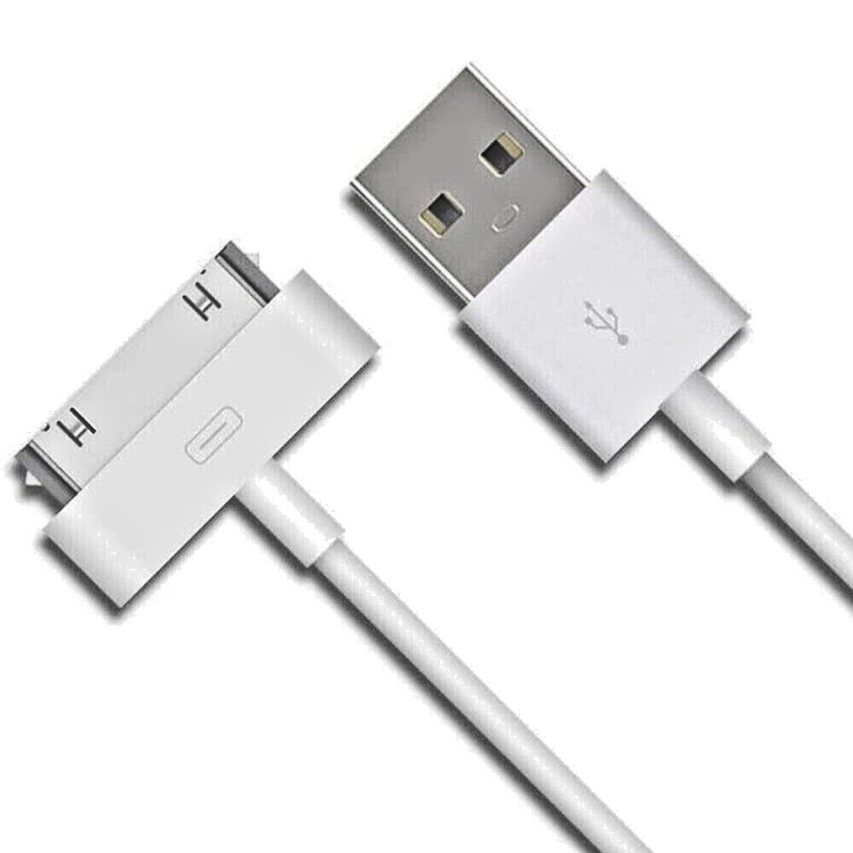 30 Pin USB Charger Cable For iPhone 4 4S 3G 3GS iPad 1 2 3 iPod Touch ...