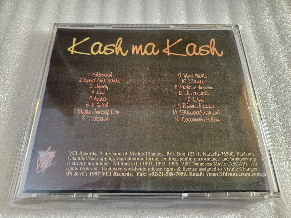 RARE Junoon Kash Ma Kash Pakistani Pop Audio CD | eBay
