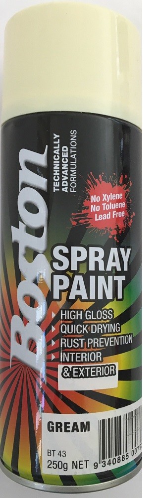 Boston Spray Paint Cans 250G High Quality & Available in 23 Colours ...