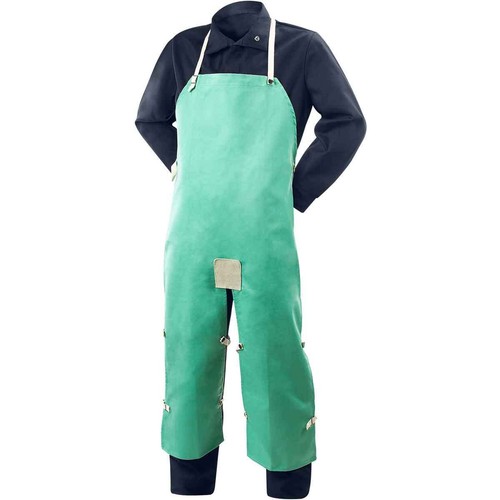 Steiner 10372 24x48 FR Cotton Split Leg Apron with Shoulder Waist and ...