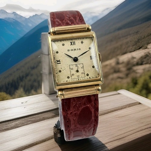 RARE VINTAGE DORIC TANK SWISS MECHANICAL HANDWIND MEN'S WATCH FOR PARTS ...