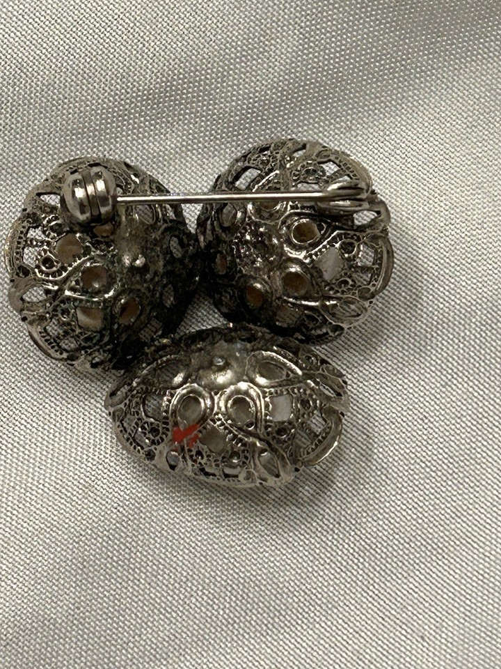 Antique Miriam Haskell Style Faux Pearl Broach | eBay