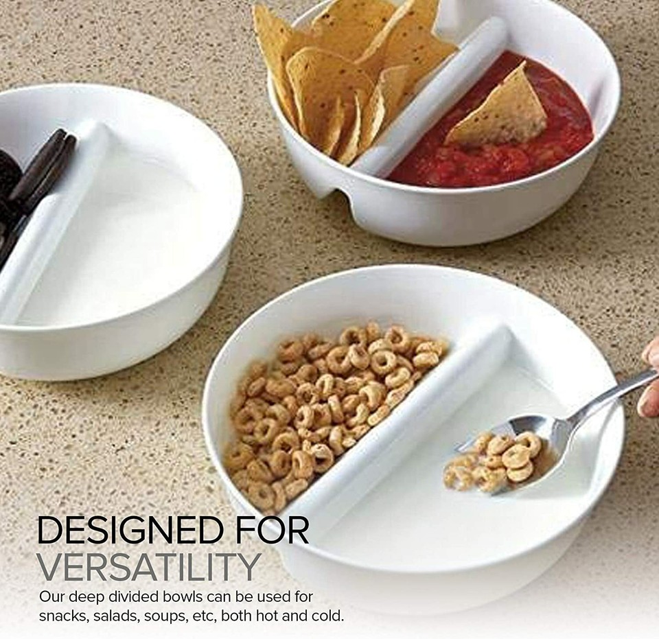 Just Crunch Anti-Soggy Cereal Bowl - Keeps Cereal Fresh & Crunchy ...
