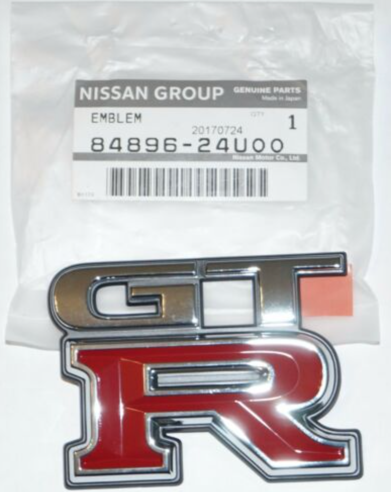 NISSAN Genuine GTR Emblem Trunk Badge R33 SKYLINE GTR 84896 - 24U00 OEM ...