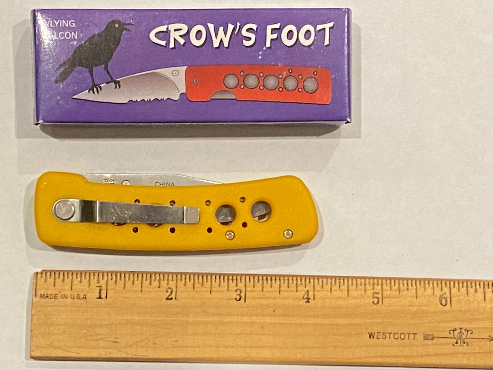 Lot of 2 Folding Pocket Knife - New in Box - Crow's Foot - Hunting ...