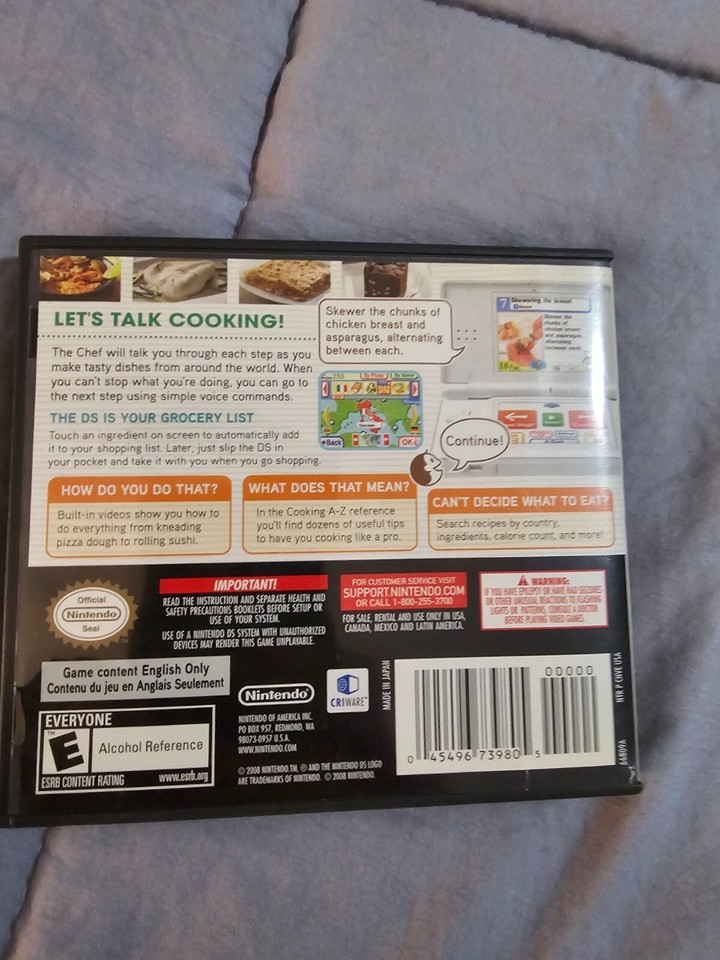 Personal Trainer: Cooking (Nintendo DS, 2008) 45496739805| eBay