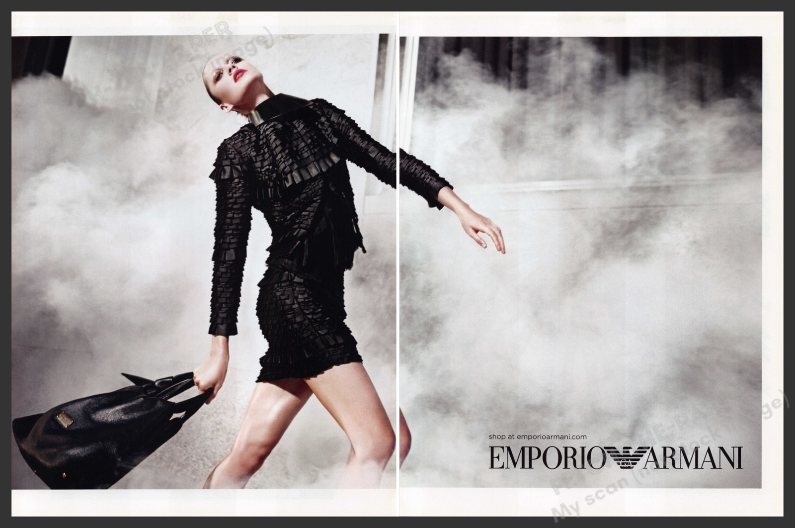 Emporio Armani Fashion 2010s Print Advertisement (2 pages) 2010 Legs ...
