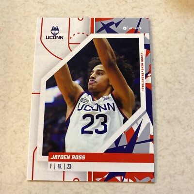 2024 ONIT UCONN Huskies BASKETBALL card JAYDEN ROSS | eBay