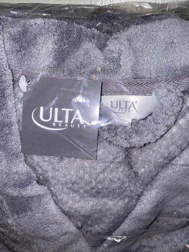 NEW Ulta Luxury Plush Bath Robe~ Mens Gray One size~ Brand New W/ Tag ...