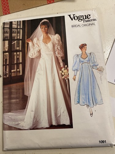 Vogue Bridal Original Pattern 1091 Size 10 Uncut | eBay