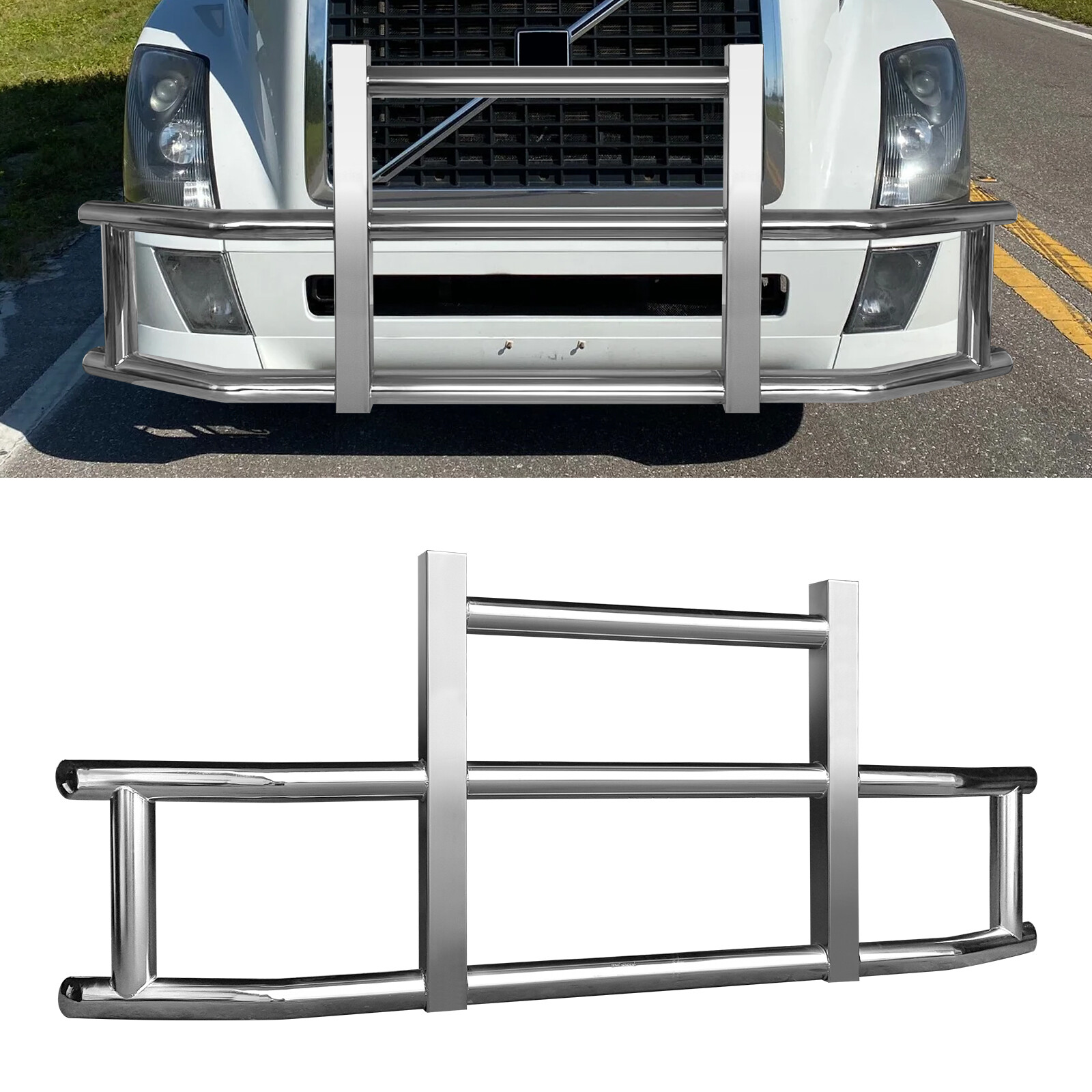 Stainless Steel Deer Guard for Volvo VN/VNL 2004-2017 Heavy Duty Truck ...