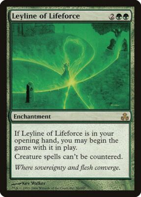MTG - Leyline of Lifeforce / Ligne ley de force vitale | Guildpact [FRA ...