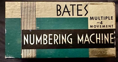 Numbering Machines - Bates