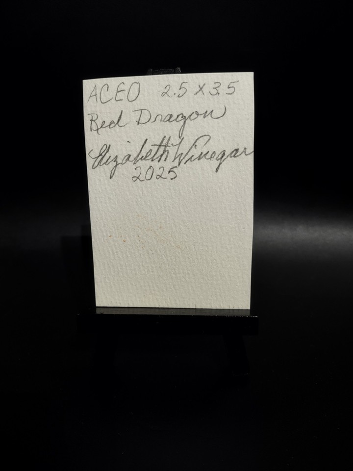 ACEO Hand Painted Art Card. Signed By Ray Dicken. Hand Painted Not A ...