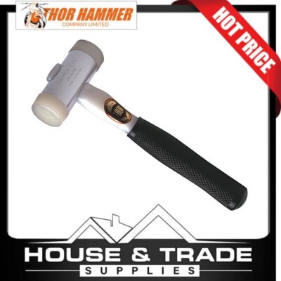 Thor Hammer 500mm Face Nylon 1230g (2-3/4LB) Plastic Handle Thorex ...